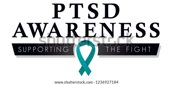 Ptsd Awareness Ribbon Post Traumatic Stress Stock Vector (Royalty Free ...