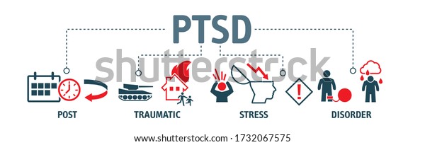 Ptsd Concept Infographic Vector Icons Posttraumatic Stock Vector ...