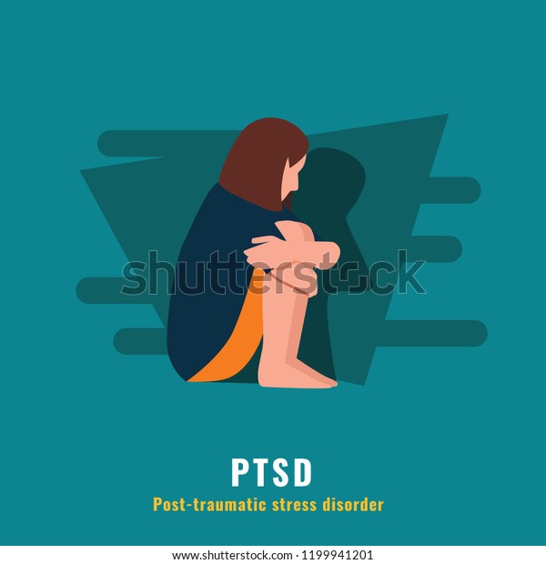Ptsd Post Traumatic Stress Disorder Mental Stock Vector (Royalty Free ...