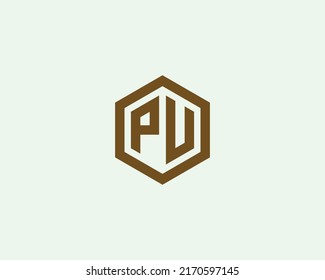 Pu Logo Design Vector Template Stock Vector (Royalty Free) 2170597145 ...