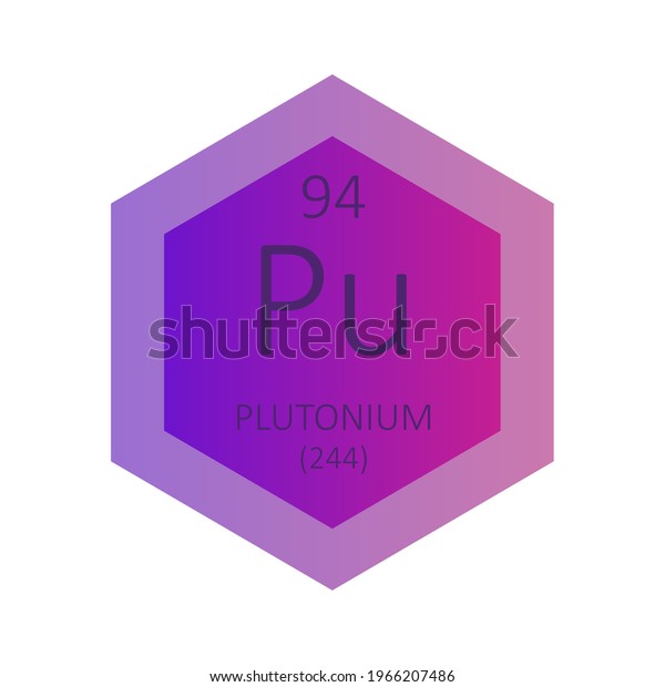 Pu Plutonium Chemical Element Periodic Table 스톡 벡터(로열티 프리) 1966207486 ...