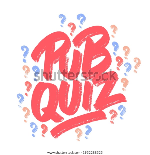 Pub Quiz Vector Handwritten Sign Stock Vector (Royalty Free) 1932288323 ...