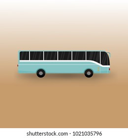 Public Bus Transportation Vector Illustration Graphic Stock Vector ...