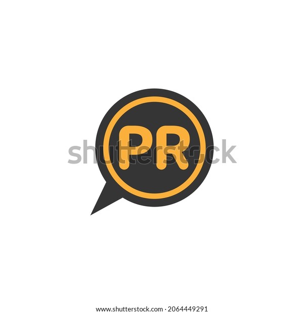 Public Relations Logo Pr Letters Vector Stock Vector (Royalty Free ...