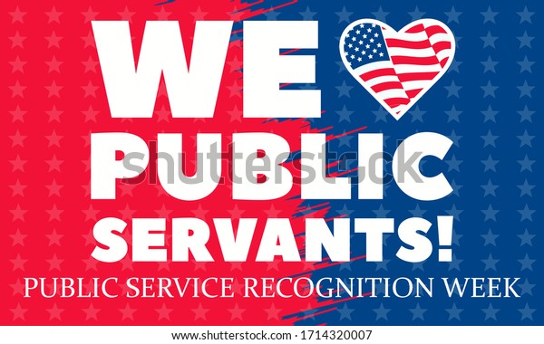 Public Service Recognition Week Week Dedicated Stock Vector (Royalty ...
