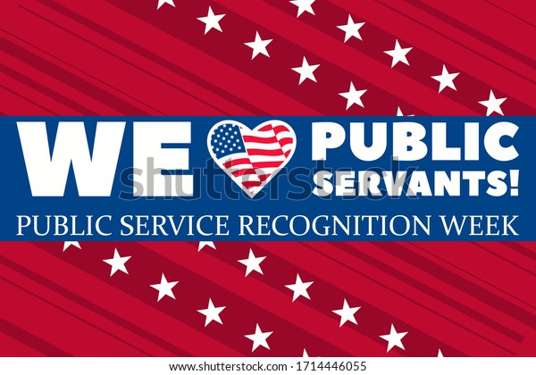 Public Service Recognition Week Week Dedicated Stock Vector (Royalty ...