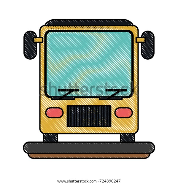 Public Transportation Bus Stock Vector (Royalty Free) 724890247 ...