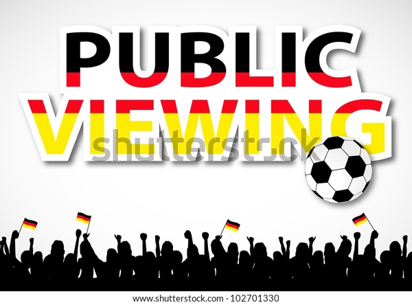 Public Viewing Germany Stock Vector (Royalty Free) 102701330 | Shutterstock