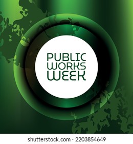 Public Works Week Design Suitable Greeting Stock Vector (Royalty Free ...