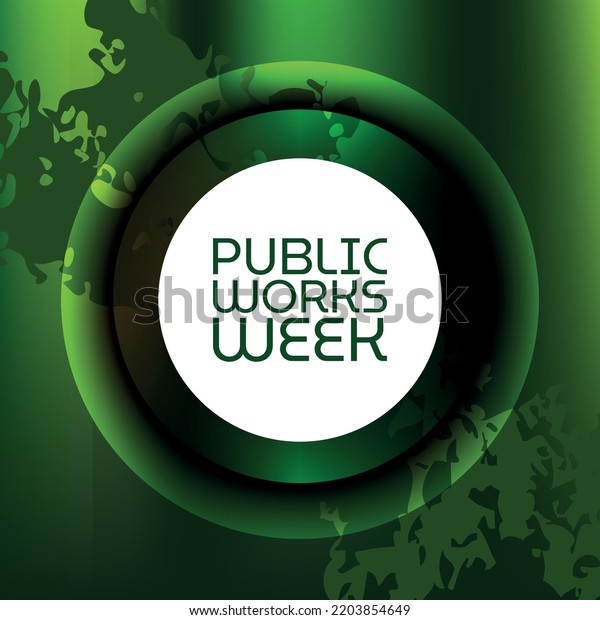 Public Works Week Design Suitable Greeting Stock Vector (Royalty Free ...