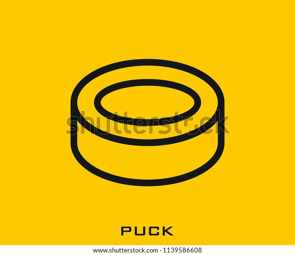 Puck Icon Signs Stock Vector (Royalty Free) 1139586608 | Shutterstock