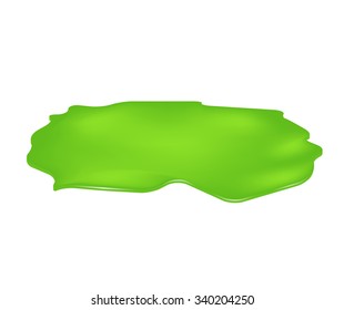 Puddle Toxic Substance Spill Green Chemical Stock Vector (Royalty Free ...