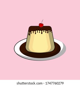 Puding Icon Vector Ilustration Flat Design Stock Vector (Royalty Free ...