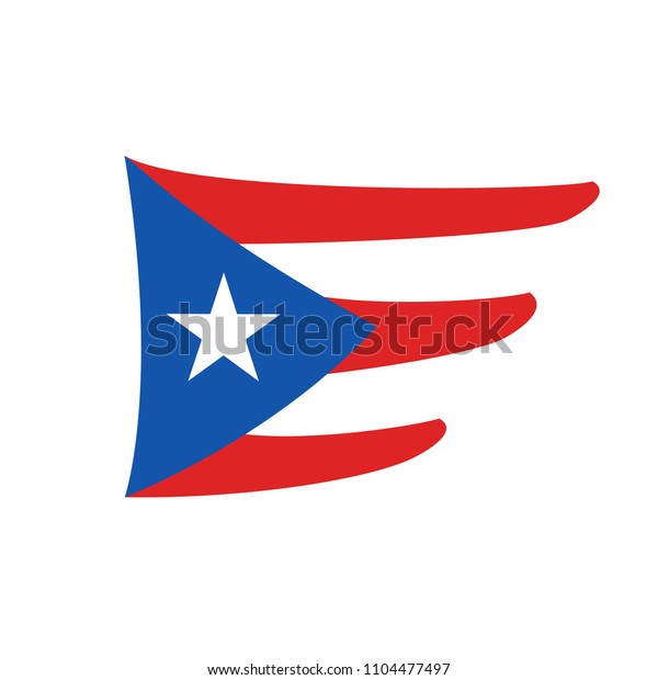 Puerto Rico Flag Symbol Stock Vector (Royalty Free) 1104477497 ...