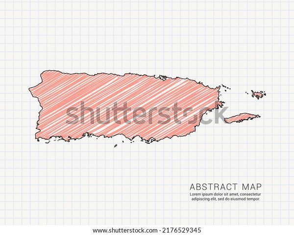Puerto Rico Map Vector Color Silhouette Stock Vector (Royalty Free ...