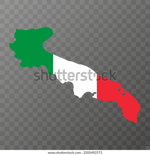 Puglia Map Region Italy Vector Illustration Stock Vector (Royalty Free ...