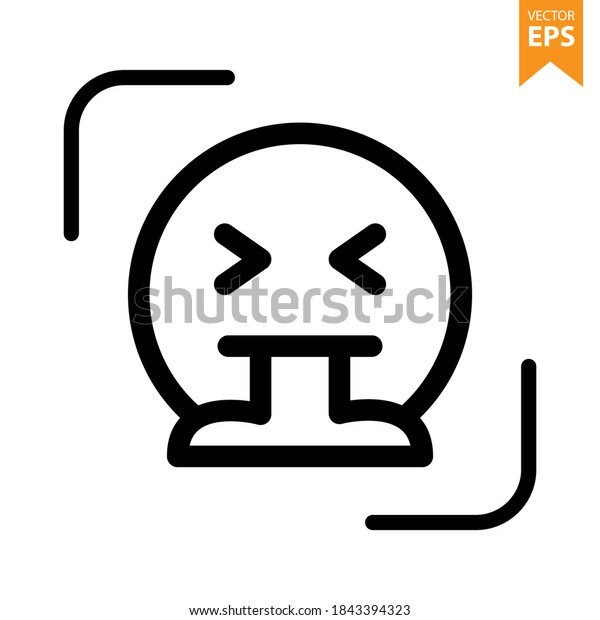 Puke Emoji Icon Emoticons Icon Vector Stock Vector (Royalty Free ...