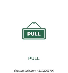 Pull Sign Concept Icon Vector Symbol Stock Vector (Royalty Free ...