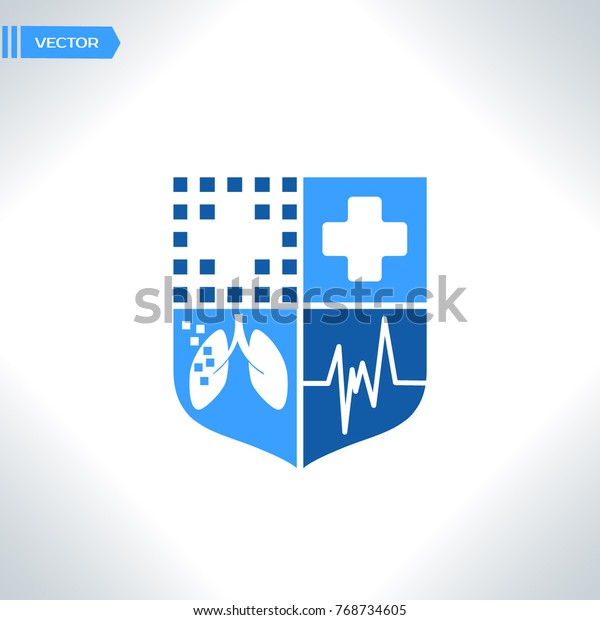 Pulmonary Clinic Logo Stock Vector (Royalty Free) 768734605