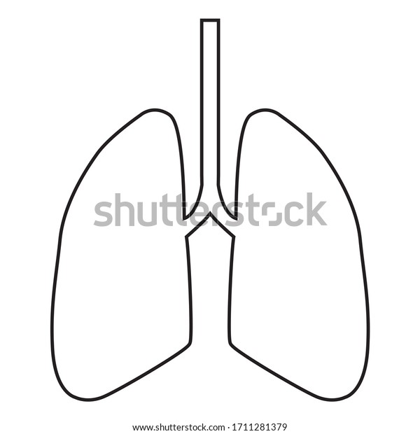 Pulmonary Lung Vector Graphic Design Stock Vector (Royalty Free ...