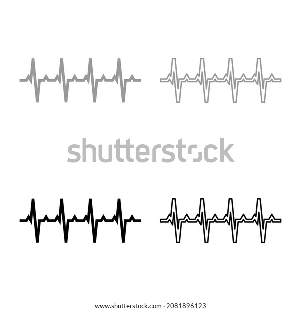 Pulse Graph Heart Beat Cardiogram Rhythm: เวกเตอร์สต็อก (ปลอดค่า ...