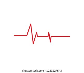 Pulse Line Ilustration Vector Template Stock Vector (Royalty Free ...