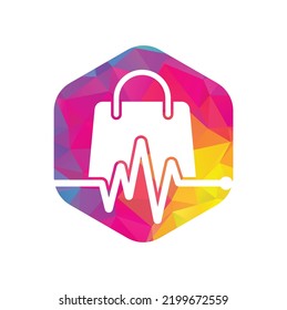 Pulse Shop Logo Template Design Vector Stock Vector (Royalty Free ...
