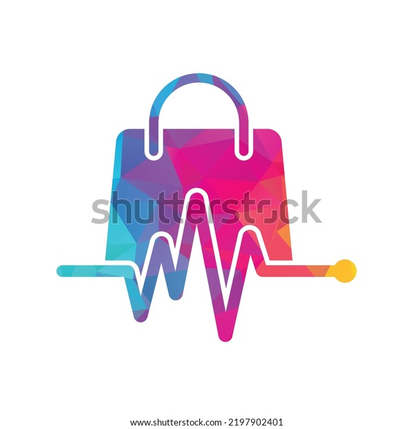 Pulse Shop Logo Template Design Vector Stock Vector (Royalty Free ...