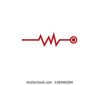 Pulse Symbol Illustration Stock Vector (Royalty Free) 1183460284 ...