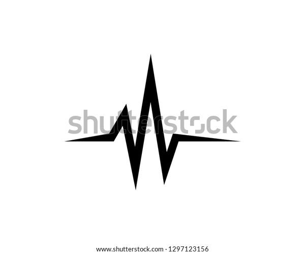 Pulse Vector Icon Stock Vector (Royalty Free) 1297123156 | Shutterstock