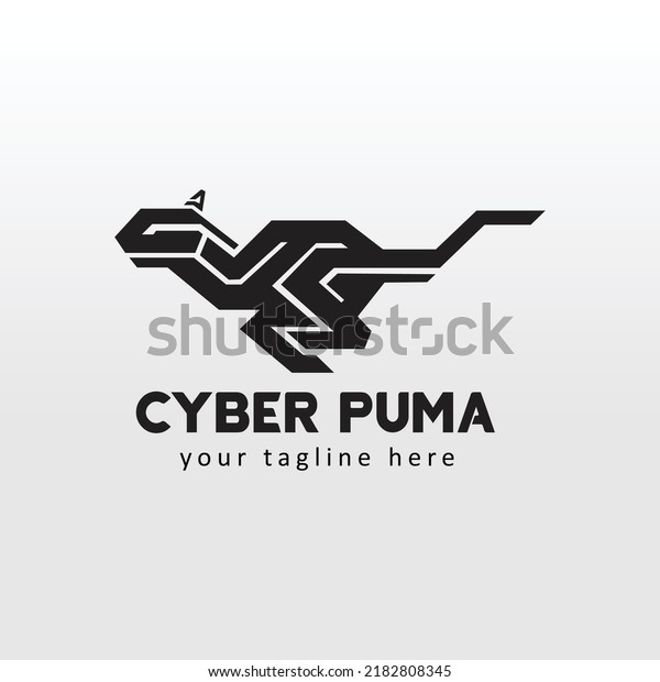 Puma Cyber Illustration Image Puma Robot Stock Vector (Royalty Free ...