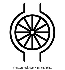 Pump Station Icon Outline Pump Station Stock Vector (Royalty Free ...