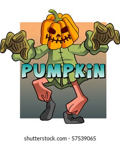 Pumpkin Character Stock Vector (Royalty Free) 57539065 | Shutterstock