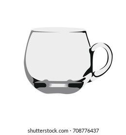 Punch Glass Realistic Vector Illustration Isolated Stock Vector ...