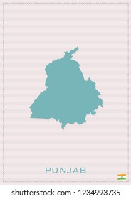 Punjab Vector Map Stock Vector (Royalty Free) 1234993735 | Shutterstock