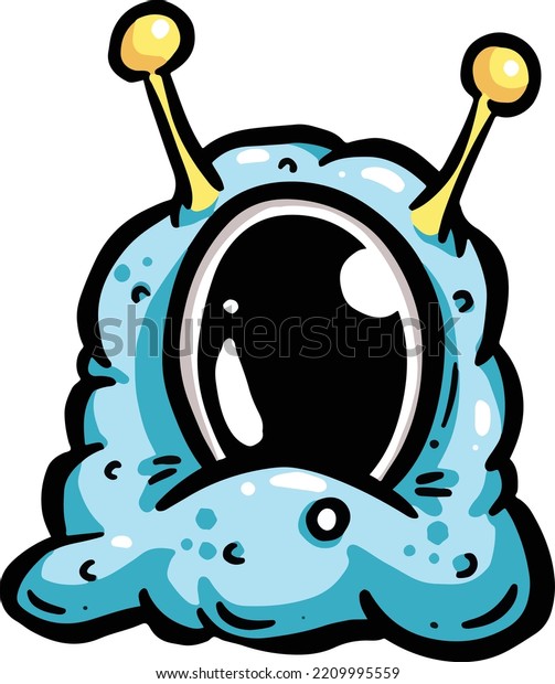 Pupa Cocoon Style Blob Alien Cartoon Stock Vector (Royalty Free ...