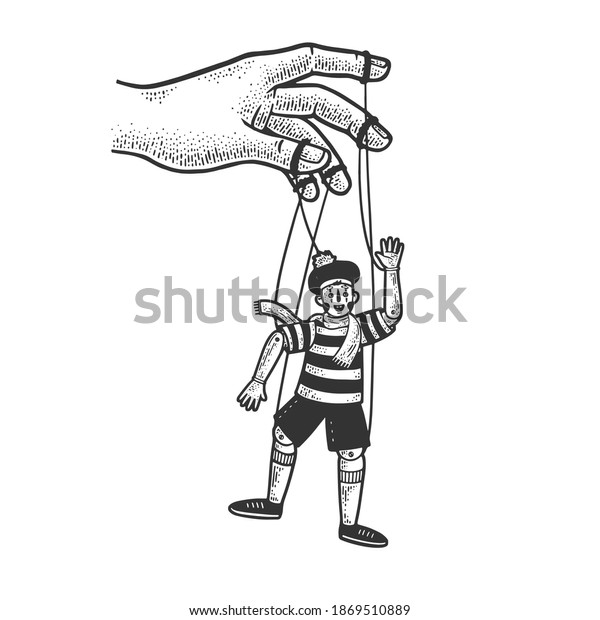 Puppet Puppeteer Sketch Engraving Vector Illustration Stock Vector ... Puppet Puppeteer Sketch Engraving Vector Illustration Stock Vector ...