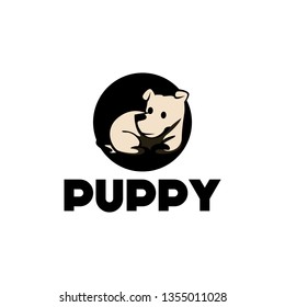 Puppy Logo Design Stock Vector (Royalty Free) 1355011028 | Shutterstock