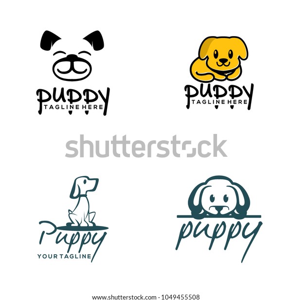 Puppy Logo Design Stock Vector (Royalty Free) 1049455508