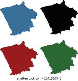 Purbalingga City Map Central Java Indonesia Stock Vector (Royalty Free ...