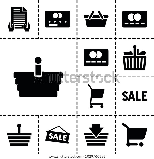 Purchase Icons Set 13 Editable Filled Stock Vector (Royalty Free ...
