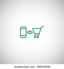 Purchase Mobile Phone Icon Stock Vector (Royalty Free) 309010934 ...
