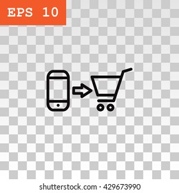 Purchase Mobile Phone Icon Stock Vector (Royalty Free) 429673990 ...