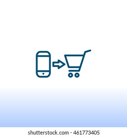 Purchase Mobile Phone Icon Stock Vector (Royalty Free) 461773405 ...