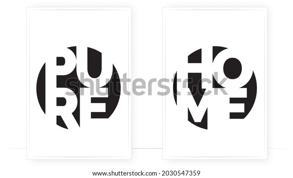 Pure Home Vector Wording Design Lettering Stock Vector (Royalty Free ...