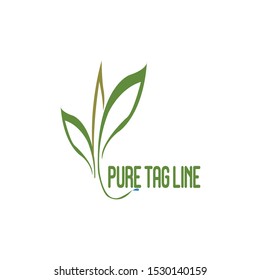 Pure Leaf Nature Logo Design Stock Vector (Royalty Free) 1530140159 ...