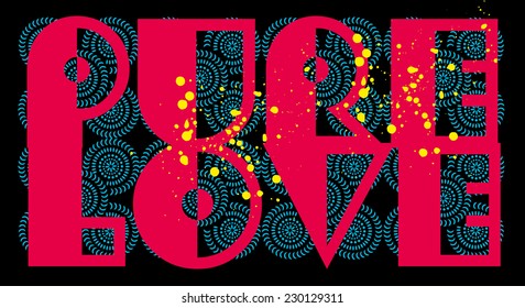 Pure Life Graphic Design Vector Art Stock Vector (Royalty Free ...