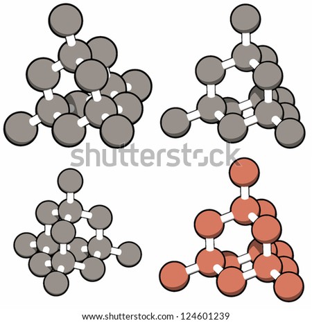 Pure Silicon Si Silicium Crystal Structure เวกเตอร์สต็อก (ปลอดค่า ...