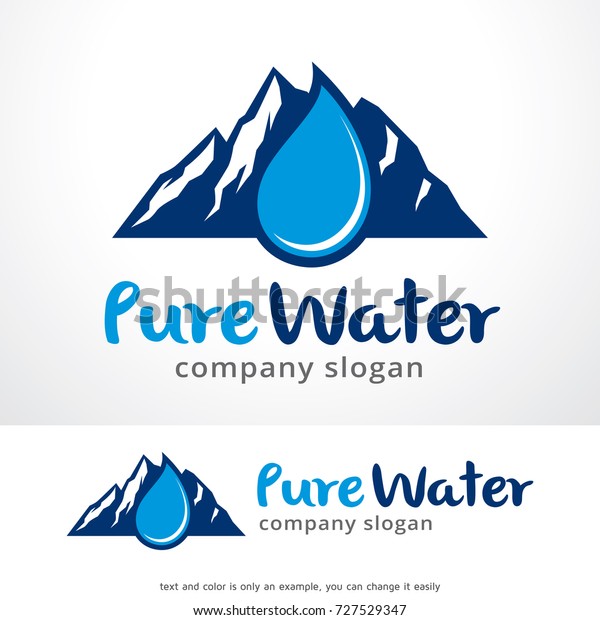 Pure Water Logo Template Design Vector Stock Vector (Royalty Free ...
