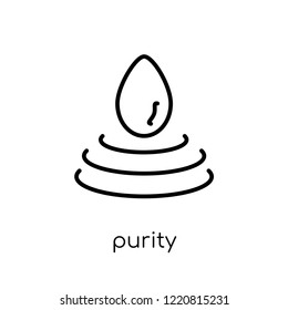 Purity Icon Trendy Modern Flat Linear Stock Vector (Royalty Free ...
